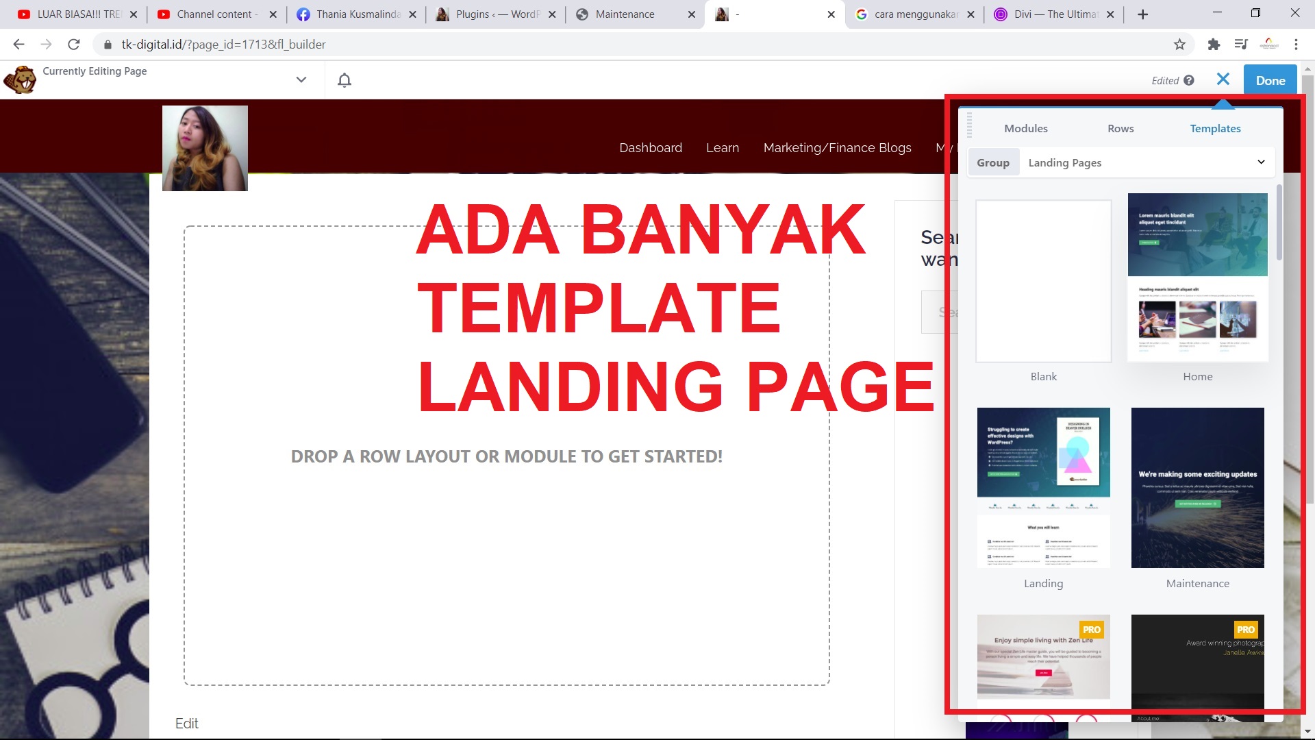 Cara Membuat Landing Page di Wordpress Website
