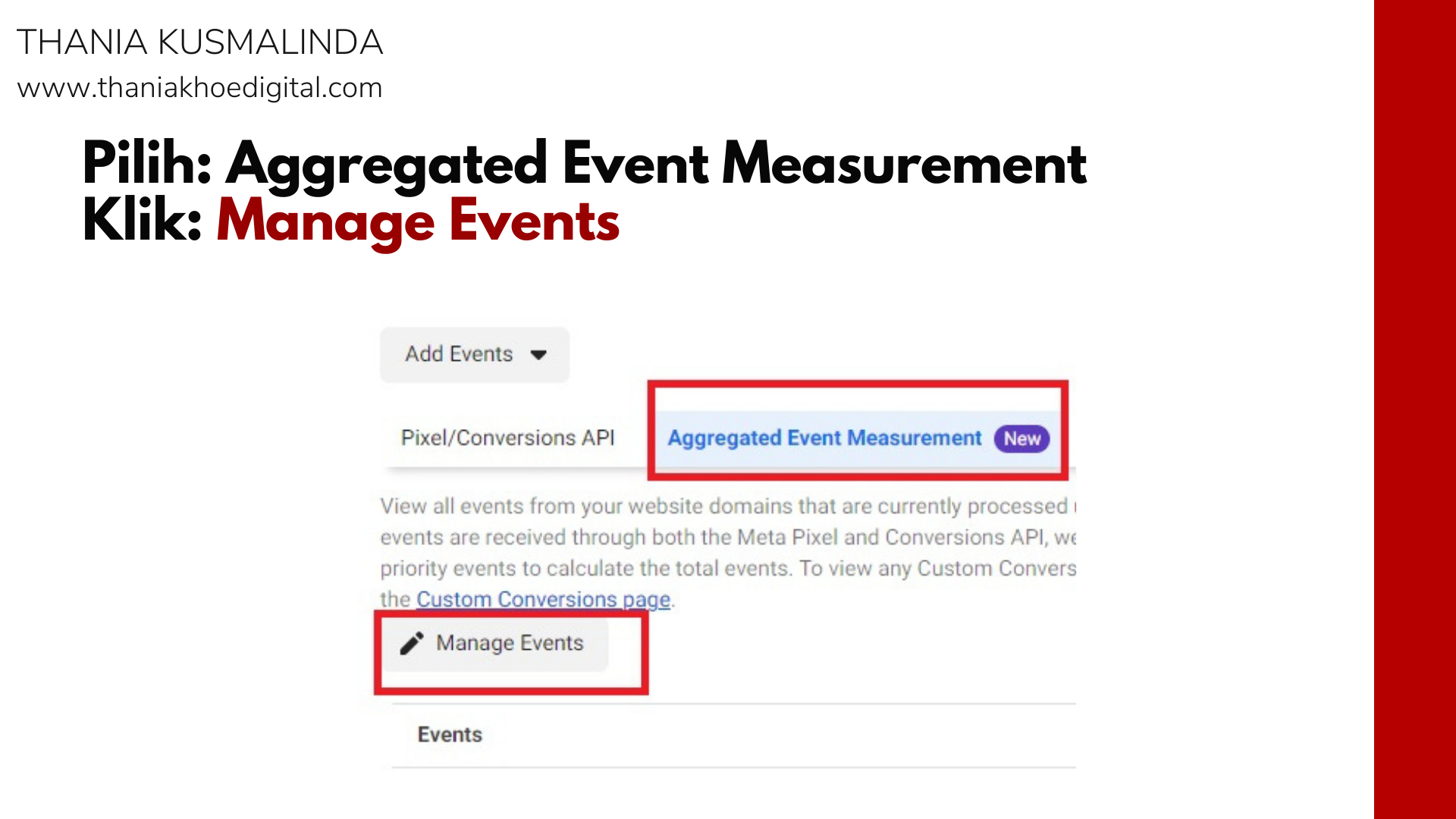 Cara Mengatur Setting AEM (Aggregated Event Measurement) Facebook Ads