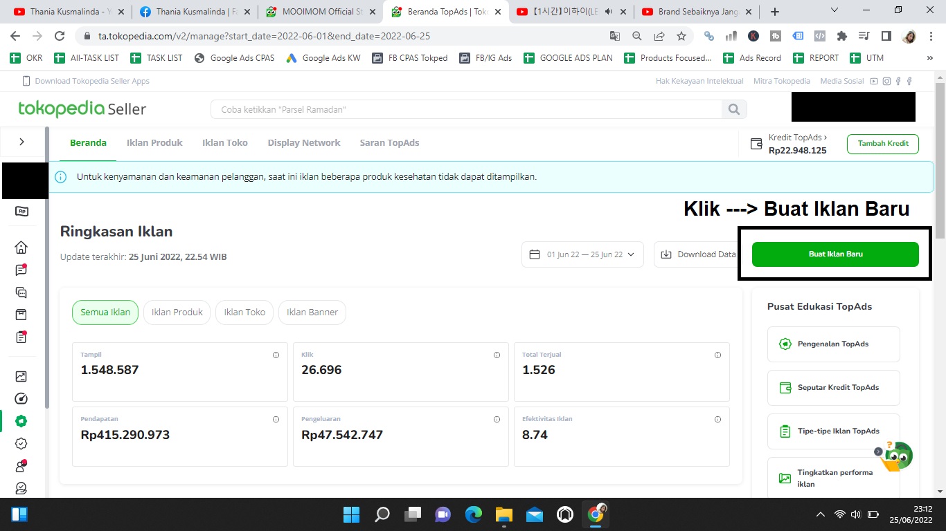 Cara Membuat Iklan Tokopedia (Iklan Produk, Toko, & Display)